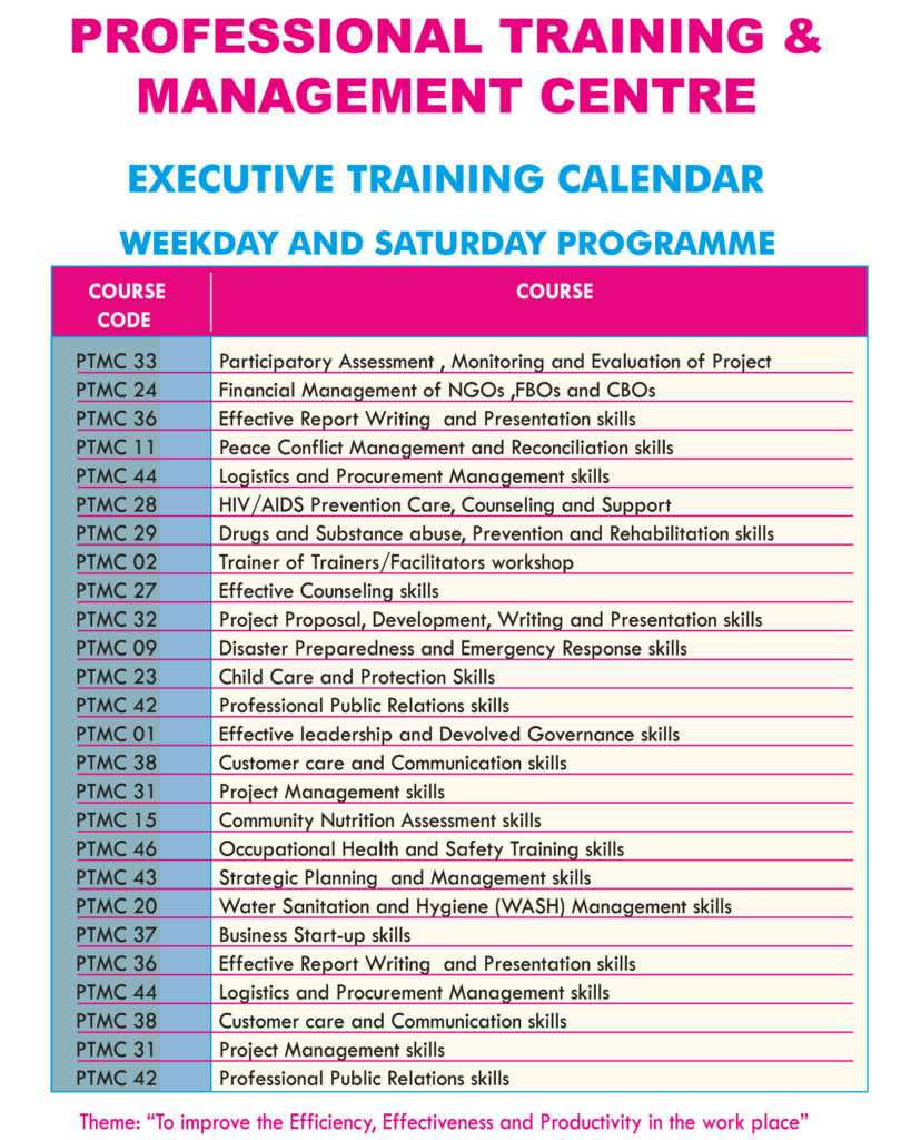 Professional-training-calendar – Kenya Institute of Social Work and ...